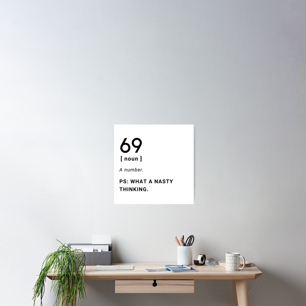 "69 Definition" Poster for Sale by Amine-Creation | Redbubble
