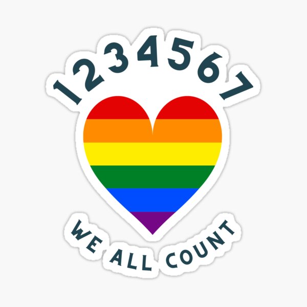 "We all count" Sticker by bigfunkiller | Redbubble