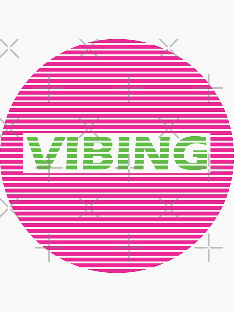 "Vibing" Sticker by Mision | Redbubble