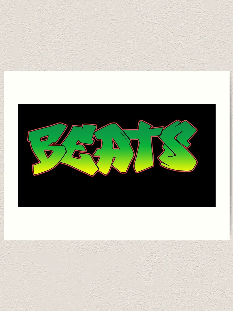 "Beats (Graffiti Style)" Art Print for Sale by GrindHarder | Redbubble