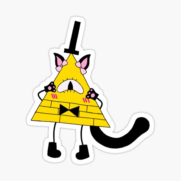"Catboy Bill Cipher" Sticker for Sale by ErinEG03 | Redbubble