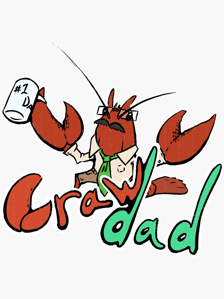 "CrawDad" Sticker for Sale by MalcombDavis | Redbubble