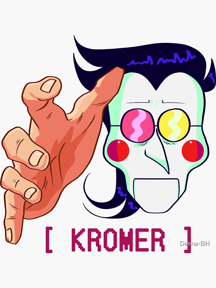 "spamton needs his kromer" Sticker for Sale by Deena-BH | Redbubble