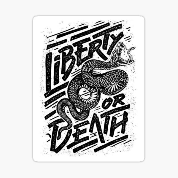 Pegatina «Liberty or Death- Javier Milei» de Libertarios2-0 | Redbubble