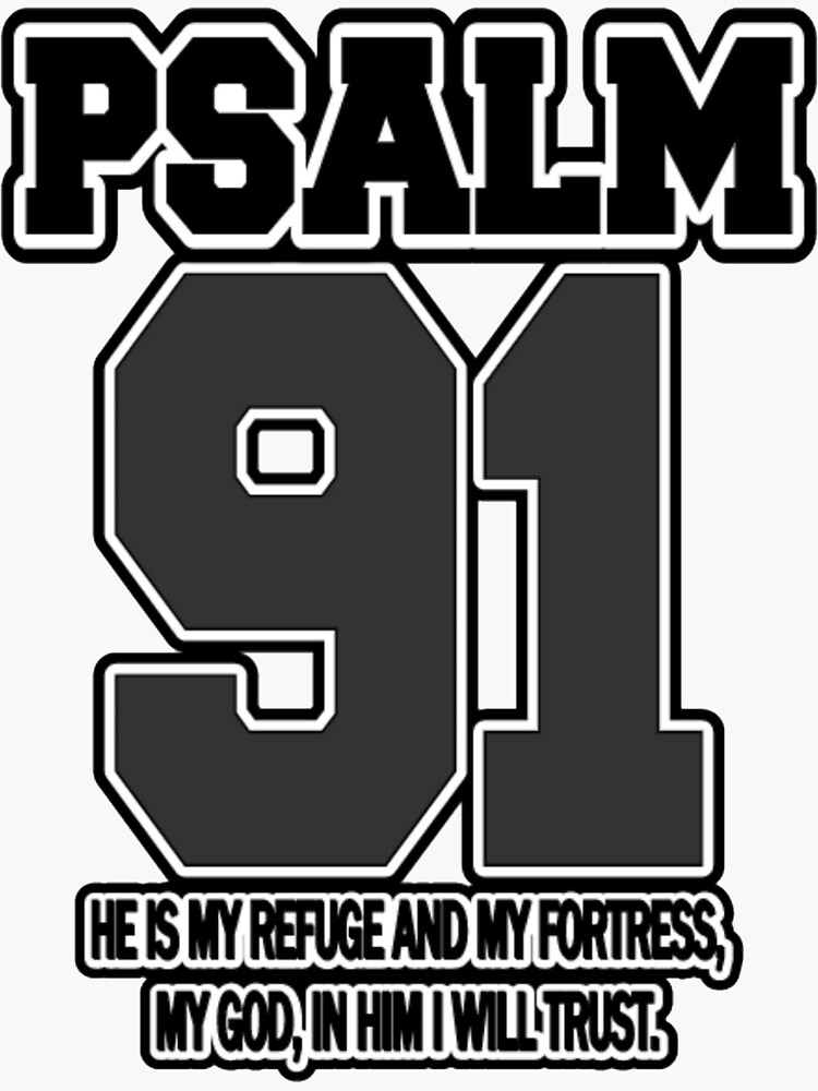 "Psalm 91" Sticker for Sale by CreativeXps | Redbubble