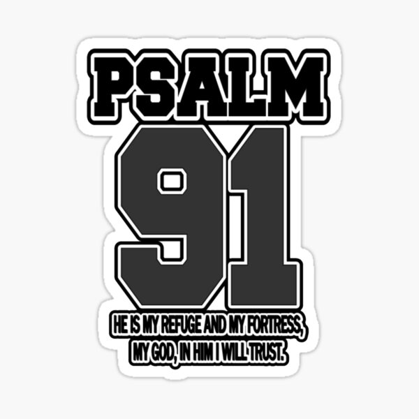"Psalm 91" Sticker for Sale by CreativeXps | Redbubble