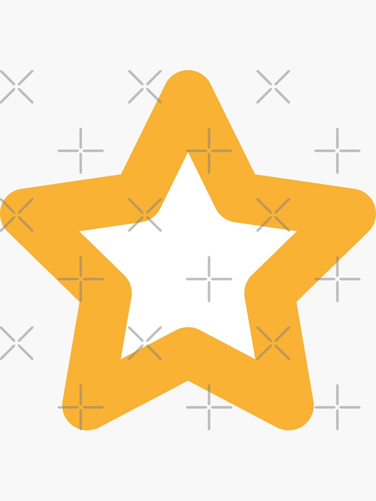 "Yellow star " Sticker for Sale by marufemia | Redbubble