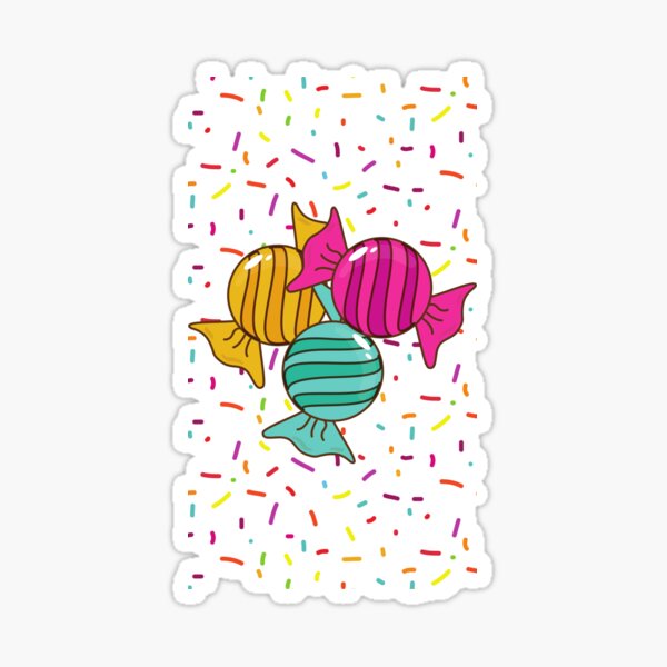 "Sweet Candy " Sticker for Sale by Bubbleshopny | Redbubble