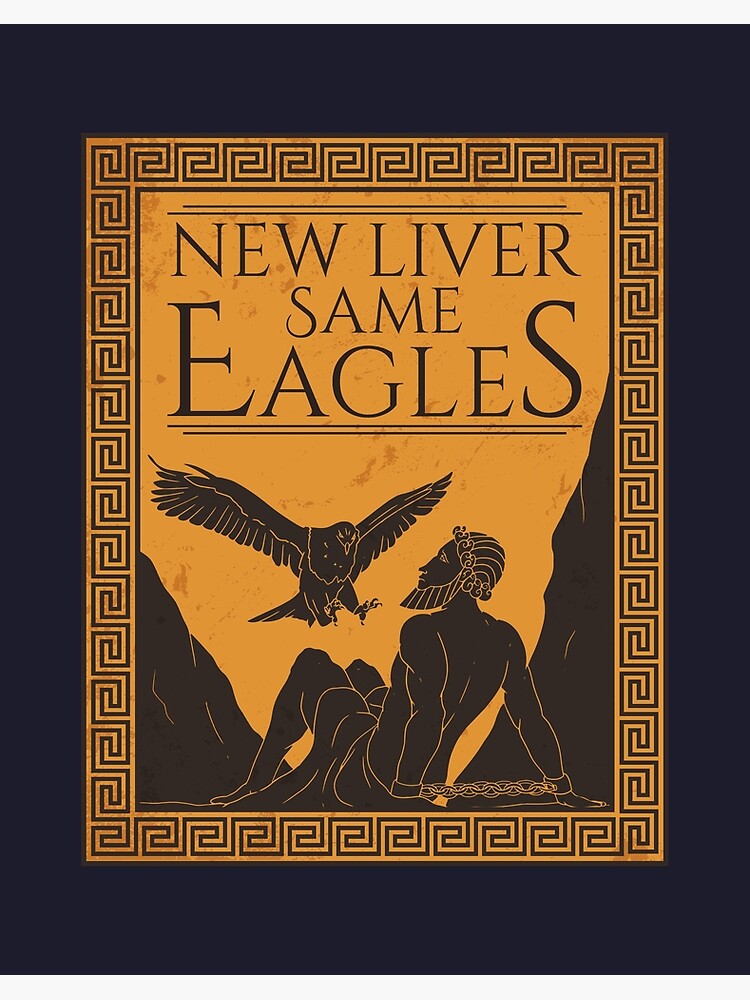 "Prometheus Myth New Liver Same Eagles - Greek Mythology" Art Board ...