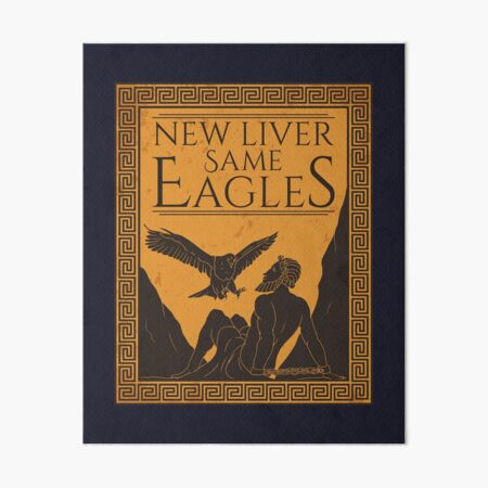 "Prometheus Myth New Liver Same Eagles - Greek Mythology" Art Board ...