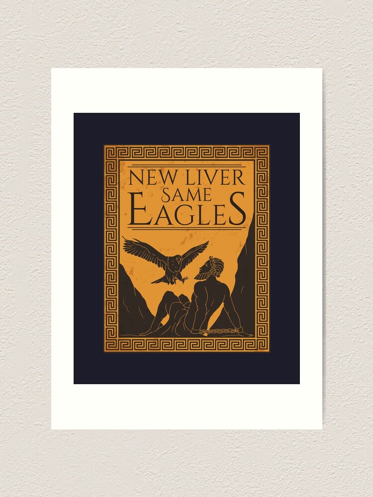 "Prometheus Myth New Liver Same Eagles - Greek Mythology" Art Print for ...