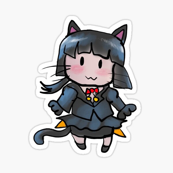 "Cute Chibi Halloween Cat boy" Sticker for Sale by Junpeiberry | Redbubble