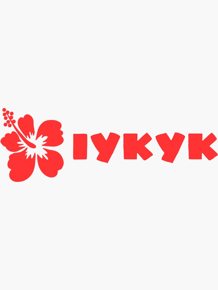 "IYKYK Official " Sticker by KRYSTLE-CA | Redbubble