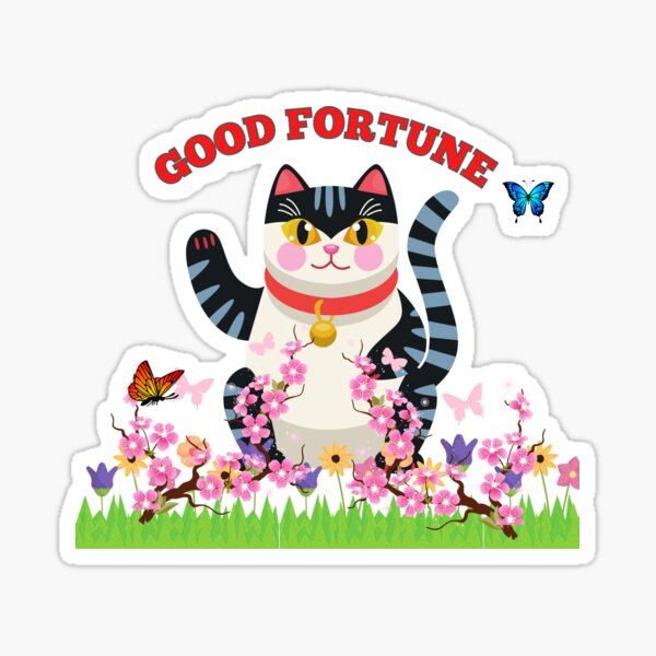 "JAPANESE TOM CAT" Sticker for Sale by Serena-Designs | Redbubble