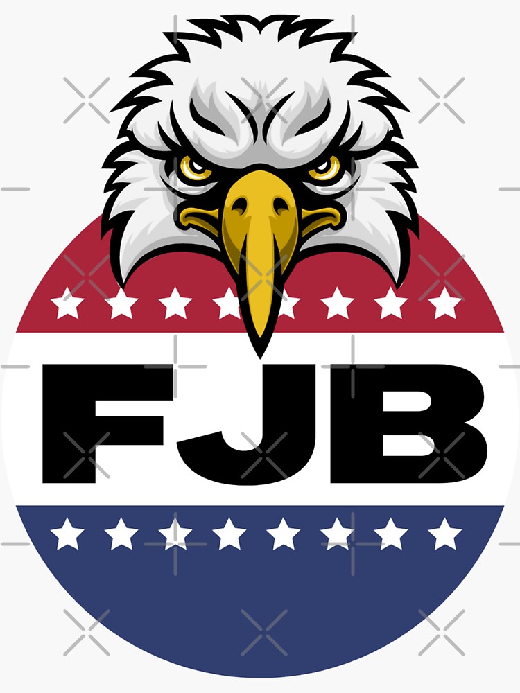 "FJB T-shirts & Hoodies #FJB With Mad Eagle " Sticker for Sale by ...