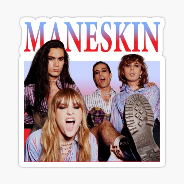 "MANESKIN" Sticker for Sale by theartEroom | Redbubble