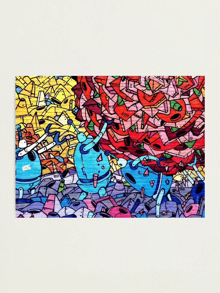 "Graffiti art with popping colors!" Photographic Print for Sale by ...