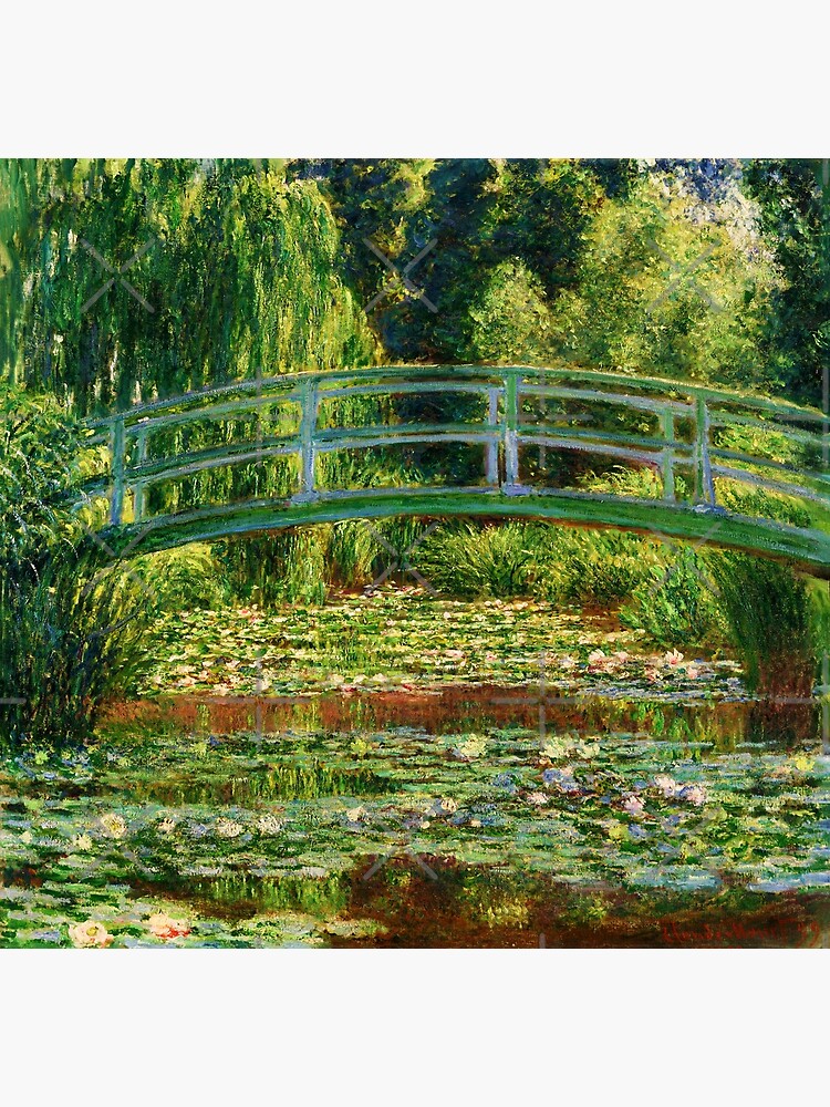 Claude Monet "The Japanese Footbridge and the Water Lily Pool, Giverny ...