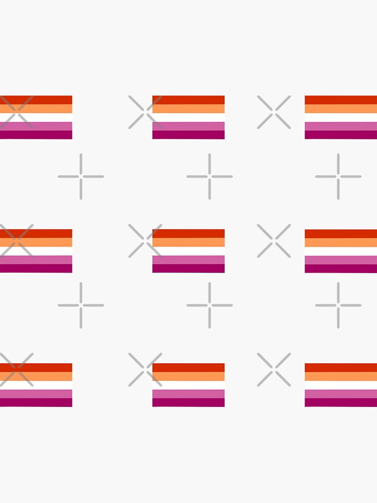 "Subtle Lesbian Pride Flag" Sticker by NYXFN | Redbubble