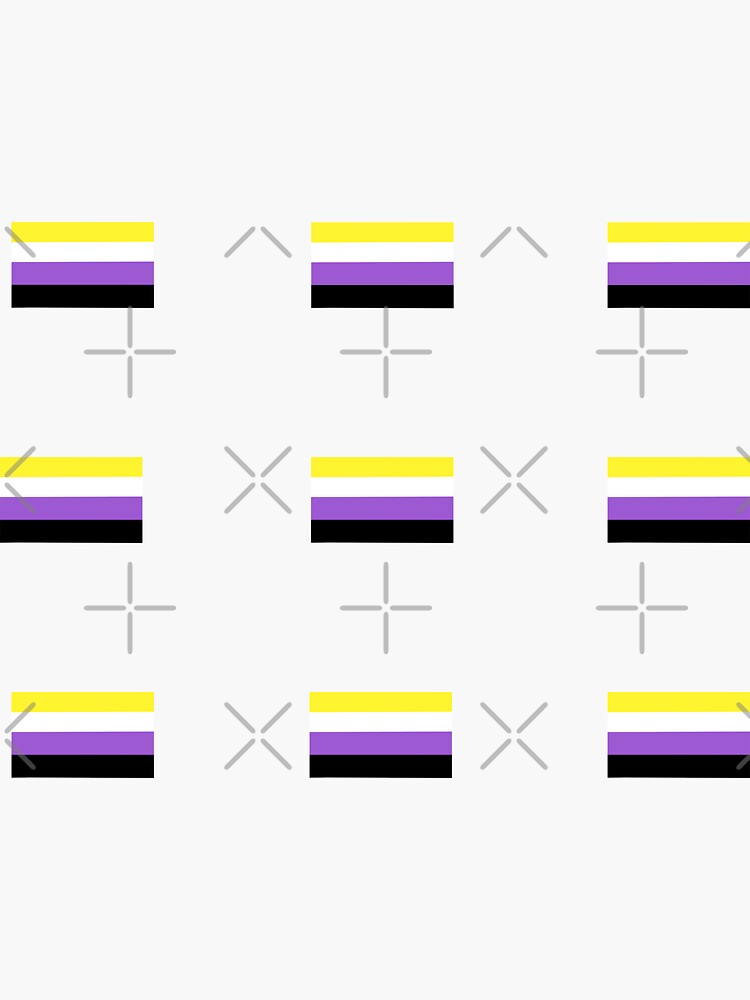 "Subtle Non binary Pride Flag" Sticker for Sale by NYXFN | Redbubble