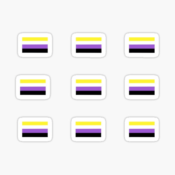 "Subtle Non binary Pride Flag" Sticker for Sale by NYXFN | Redbubble