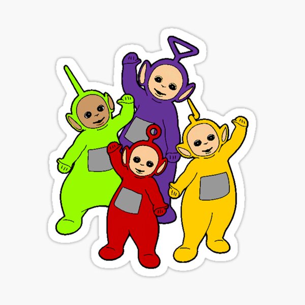 "Band Teletubbies Masks And Shirts Graphic For Fans" Sticker for Sale ...
