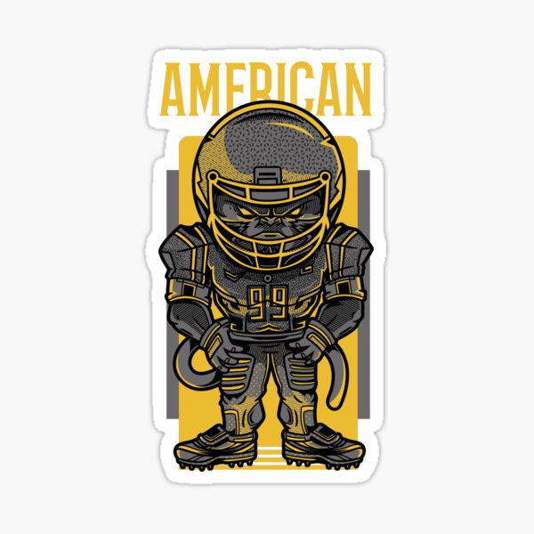 "Football Cartoon - Funny Sport" Sticker by halascapes | Redbubble