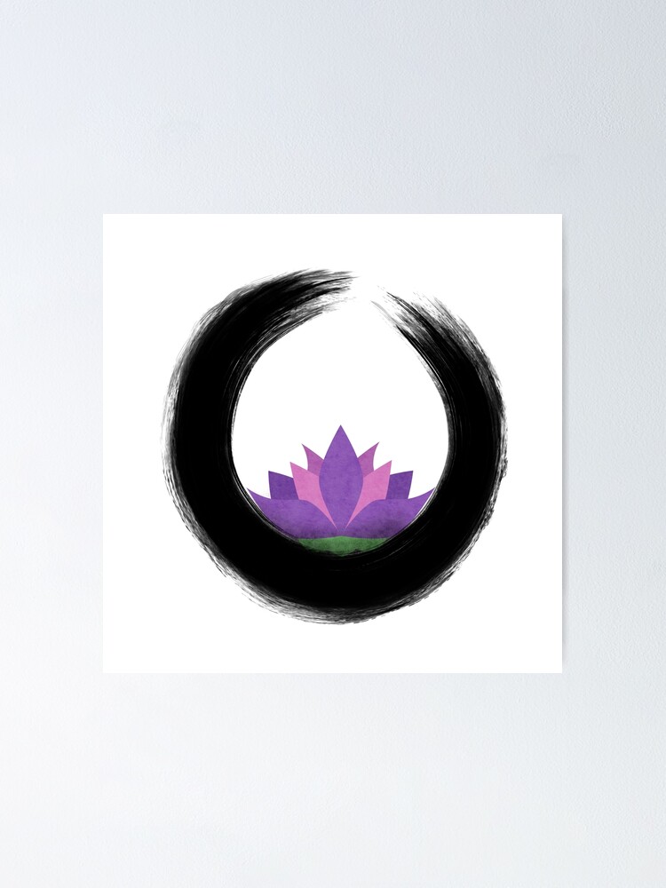 "Enso & Lotus " Poster for Sale by umeimages | Redbubble
