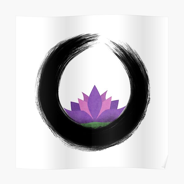 "Enso & Lotus " Poster for Sale by umeimages | Redbubble