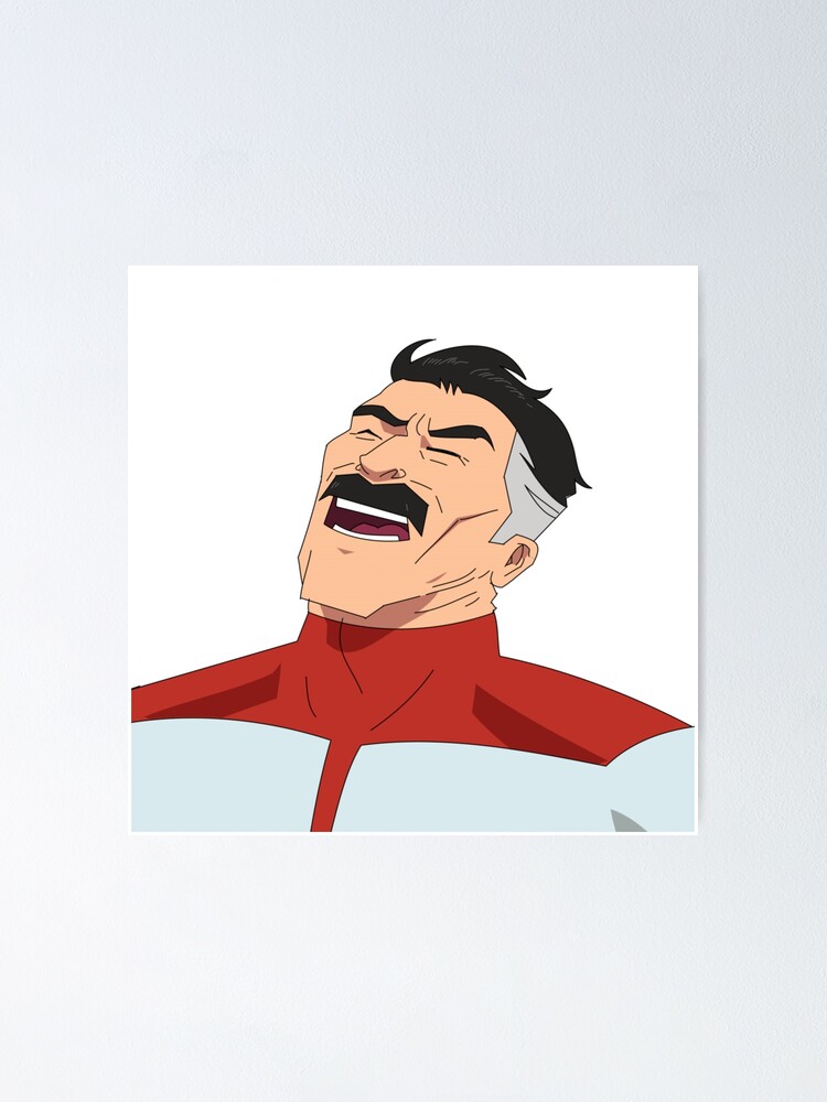 "Omni Man Laughing Sticker" Poster for Sale by XanderFlicks | Redbubble