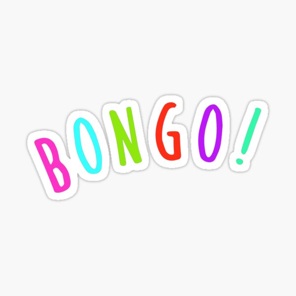"Bongo!" Sticker for Sale by kablonker | Redbubble