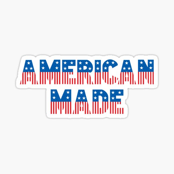 "American Made" Sticker for Sale by irondiscipline | Redbubble