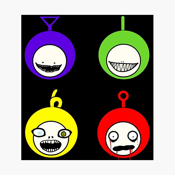 Lámina fotográfica «Regalos Mujeres Cursed Teletubbies Gráfico para ...
