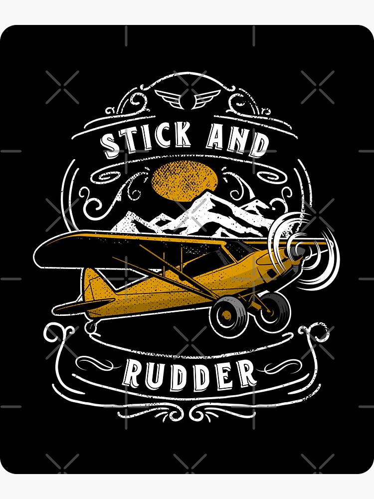 "Stick and Rudder STOL Bush Pilot" Sticker for Sale by kdgprints ...