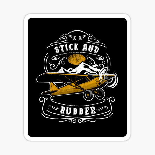 "Stick and Rudder STOL Bush Pilot" Sticker for Sale by kdgprints ...
