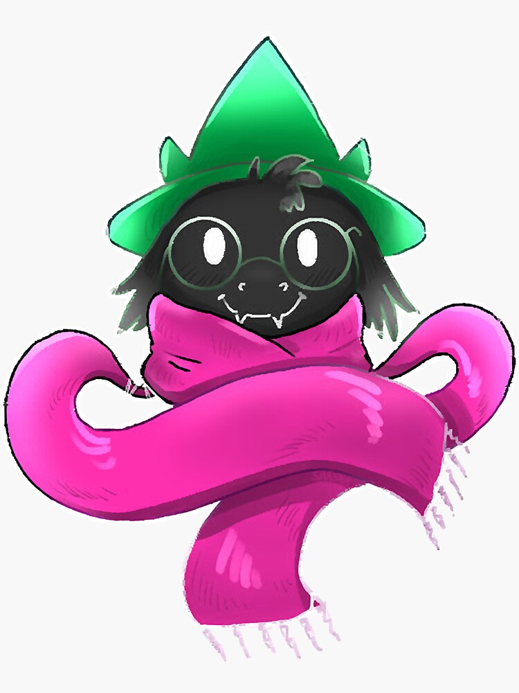 "Ralsei Scarf " Sticker by ldwellcom60 | Redbubble