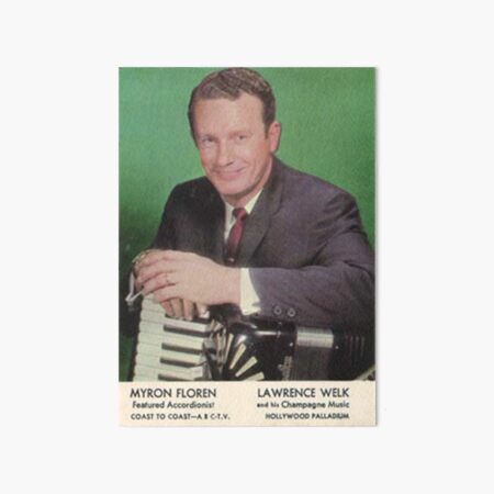 "Myron Floren (green background)" Art Board Print by gameshowfan2001 ...