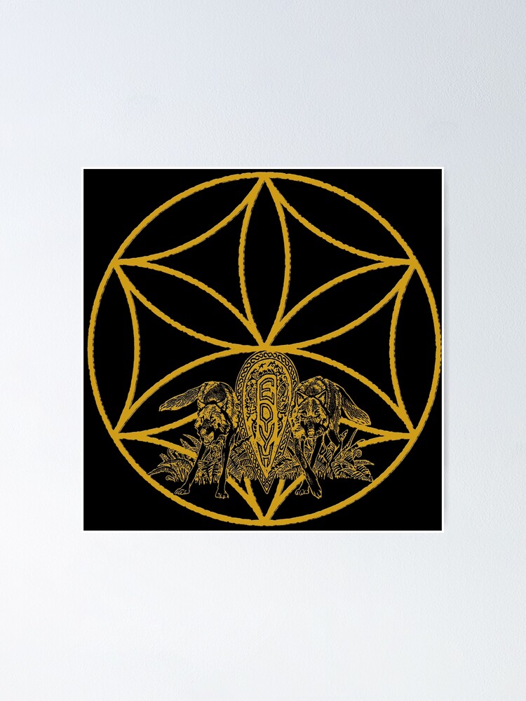 " perun and wolves" Poster by b-jovanovic | Redbubble