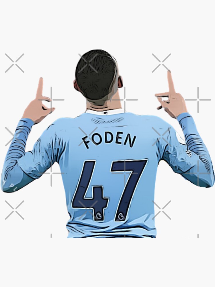 "Phil Foden City Celebration 47" Sticker for Sale by ijdesigns | Redbubble
