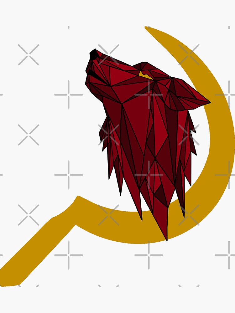 "Red Rising Wolf" Sticker for Sale by dani-peterson | Redbubble