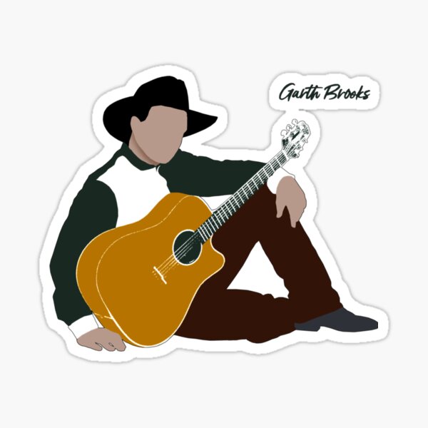 "ancient youth GarthBrooks " Sticker for Sale by RealDope | Redbubble
