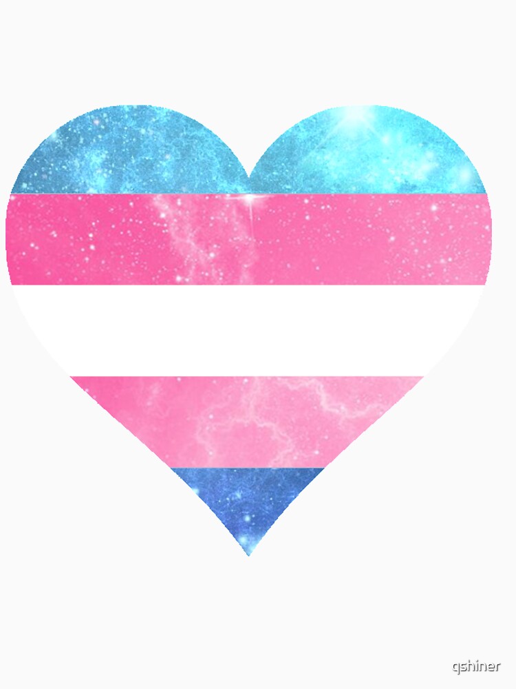 "Trans Heart - LGBTQ Galaxy" T-shirt for Sale by qshiner | Redbubble ...