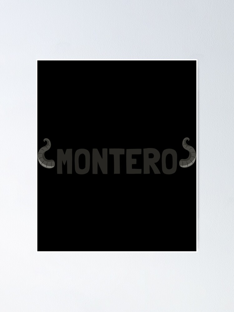 "MONTERO by Lil Nas X - Devil Horns " Poster for Sale by toxicpositivi ...