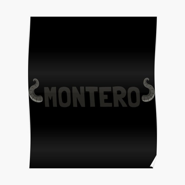 "MONTERO by Lil Nas X - Devil Horns " Poster for Sale by toxicpositivi ...