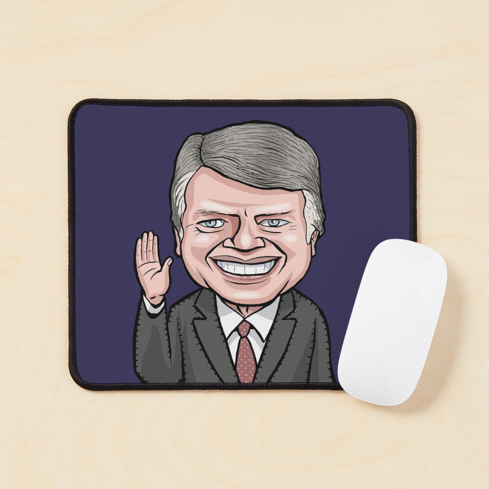 "President Jimmy Carter" Sticker for Sale by MacKaycartoons | Redbubble