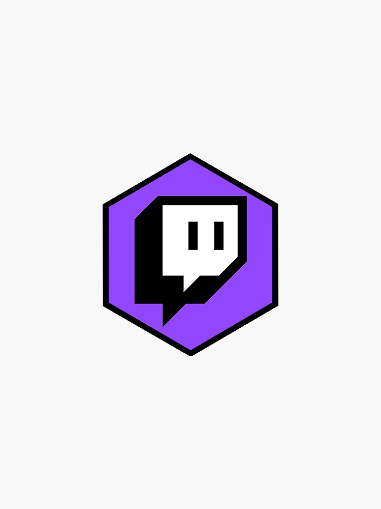 "Twitch Hexagon" Sticker for Sale by JFKsStickers | Redbubble