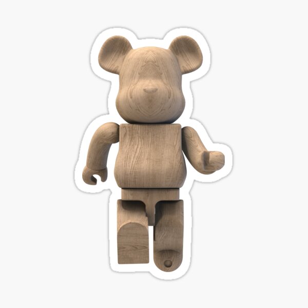 "Bearbrick Running Fan " Sticker by visualeffect7 | Redbubble