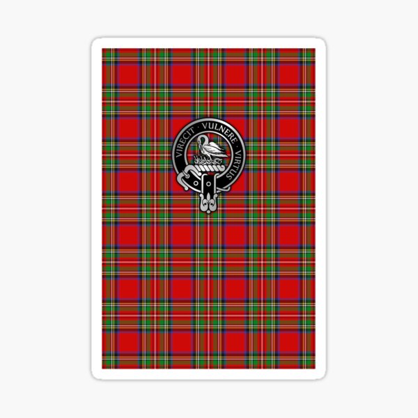 "Clan Stewart | Stuart Crest & Tartan" Sticker for Sale by taylors8 ...