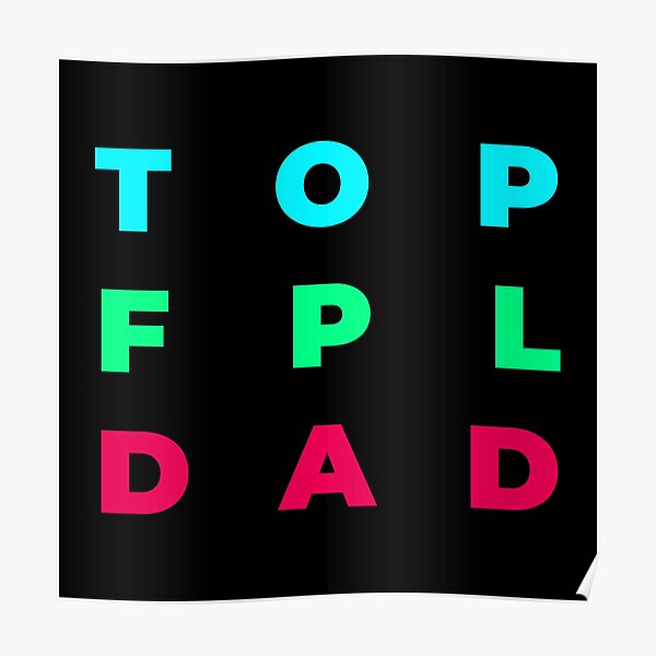 "TOP FPL DAD Fantasy Premier League" Poster for Sale by Krabstyx ...