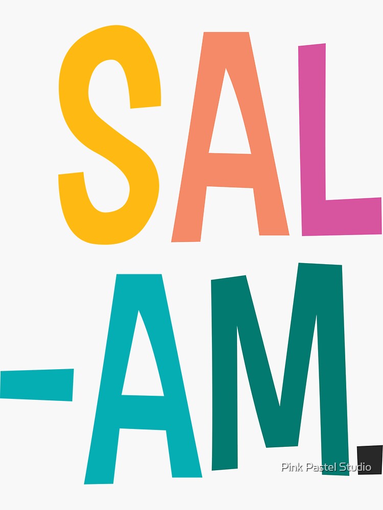 "Salam" Sticker for Sale by thealimir | Redbubble